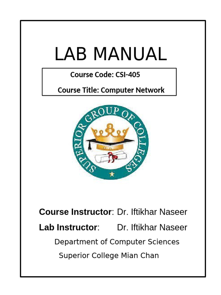 Lab Manual Pdf Ip Address Computer Network