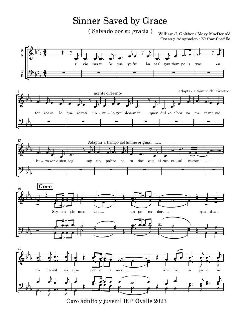 Salvado Rpo Su Gracia Nathan Castillo | PDF