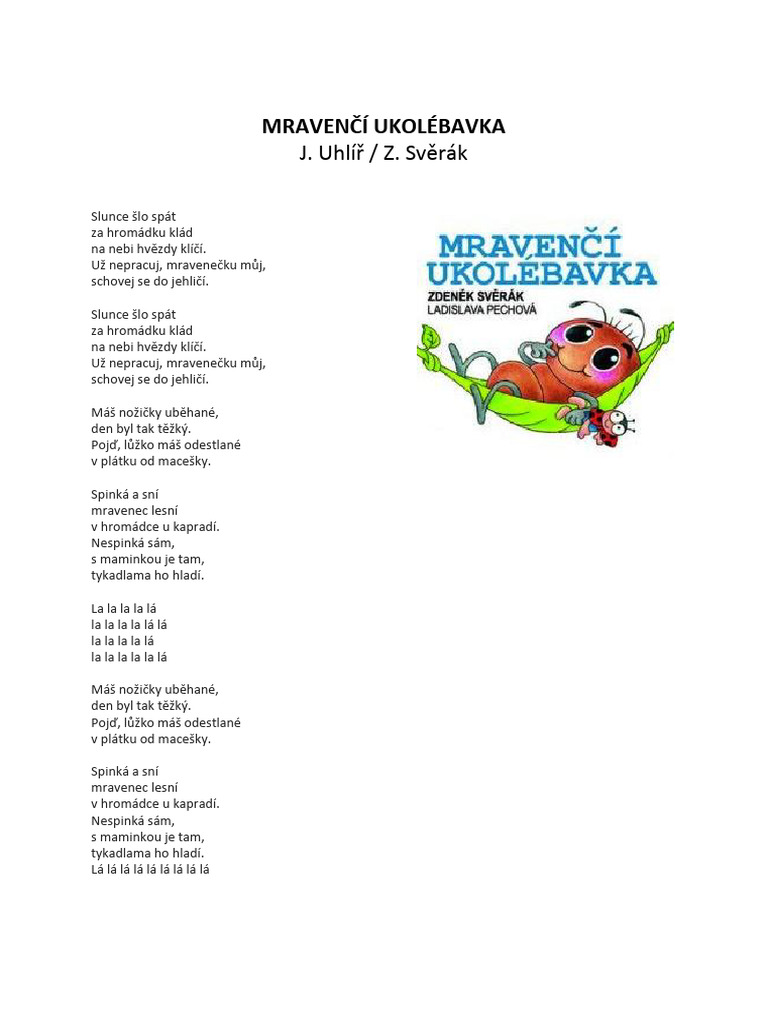 Mravenci Ukolebavka-Text | PDF