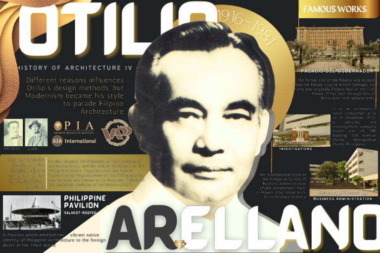 Ar. Otilio Arellano - Biography Board | PDF