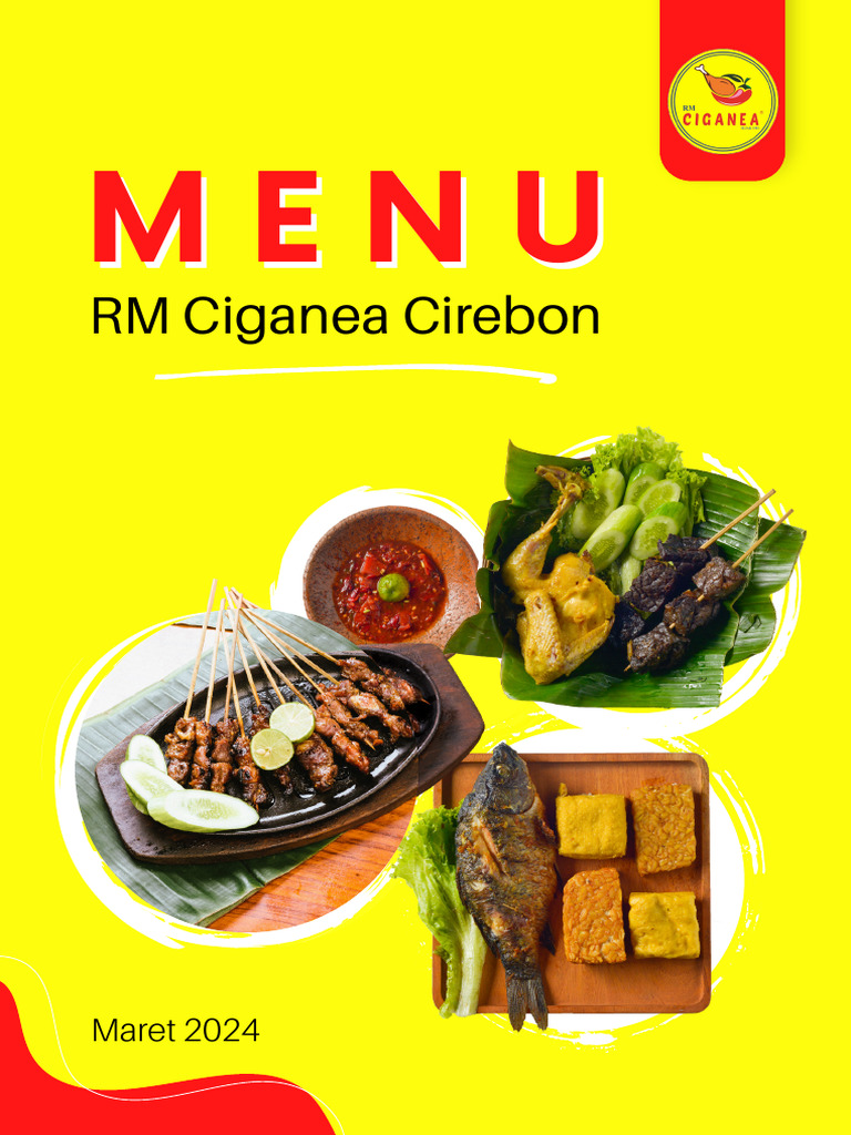 Menu RM Ciganea Cirebon (Mar 2024) | PDF