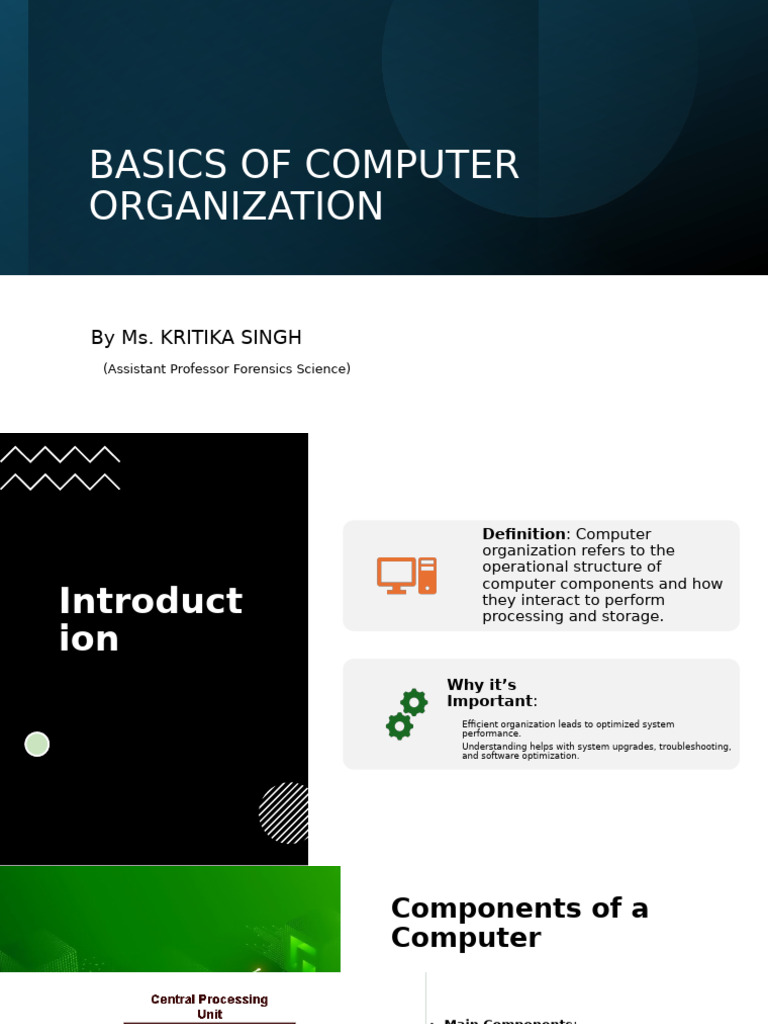 Basics of Computer Organization | PDF | Computer Data Storage | Random ...
