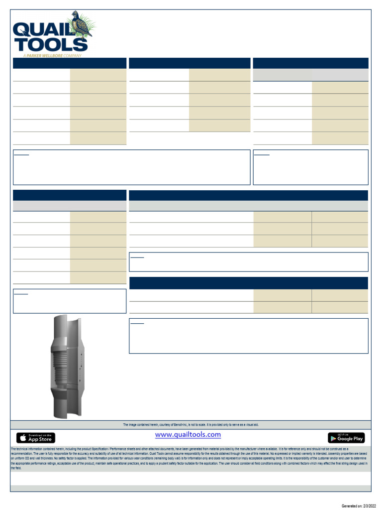 4-1/2'' PH6 Type - 5.125'' X 3.765'': Tubing Specification ...