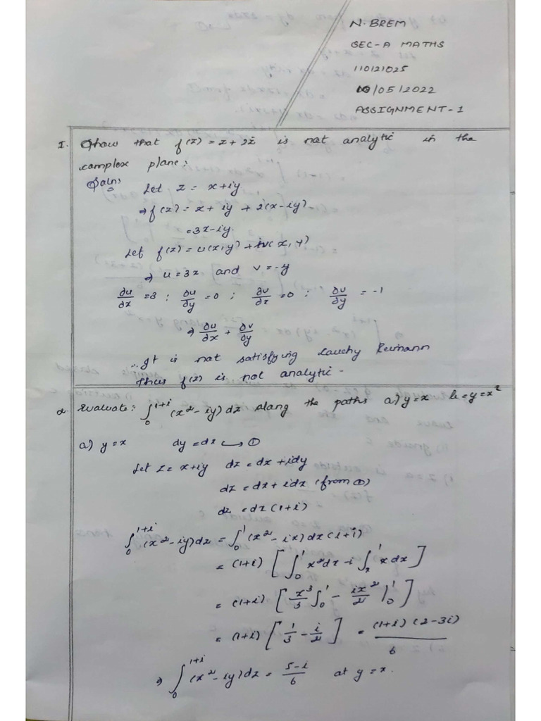 Maths Assignment-2 | PDF