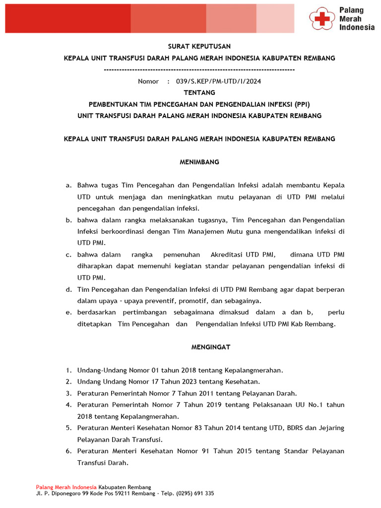 REVISI OK, SK TIM Dan PROKER PPI UTD | PDF