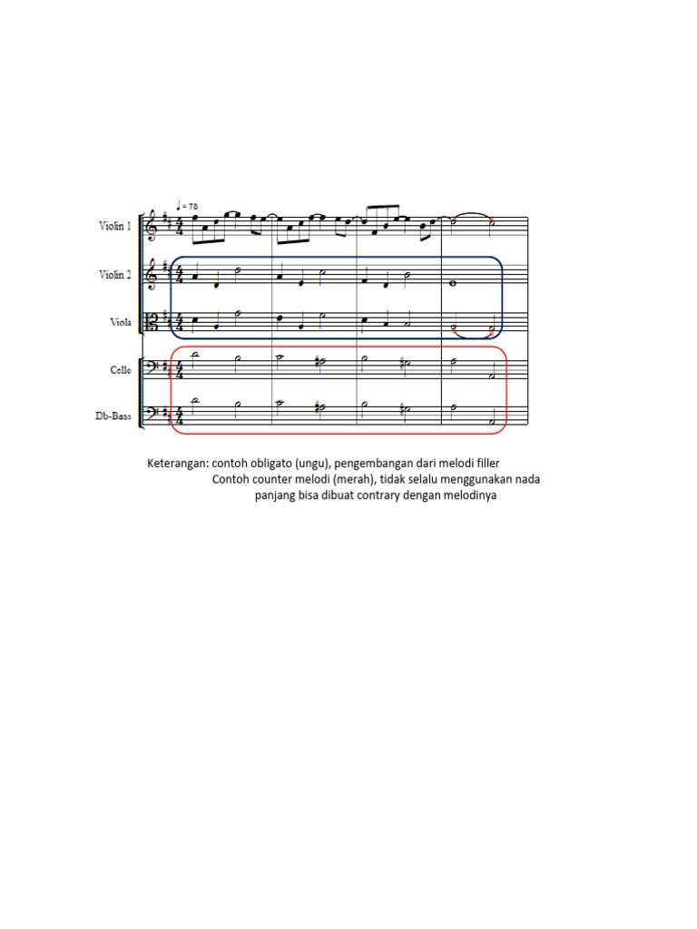 Contoh Melodi dan Counter Melodi | PDF | Kajian Bahasa Asing | Puisi