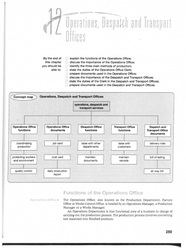 Operations, Dispatch and Transport Services | PDF