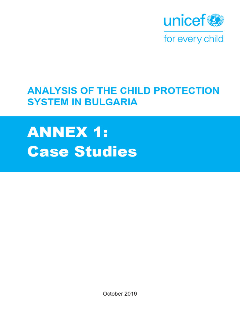 BGR Analysys of The Child Protection System in Bulgaria 2020 en Annex 1 | PDF | Foster Care ...