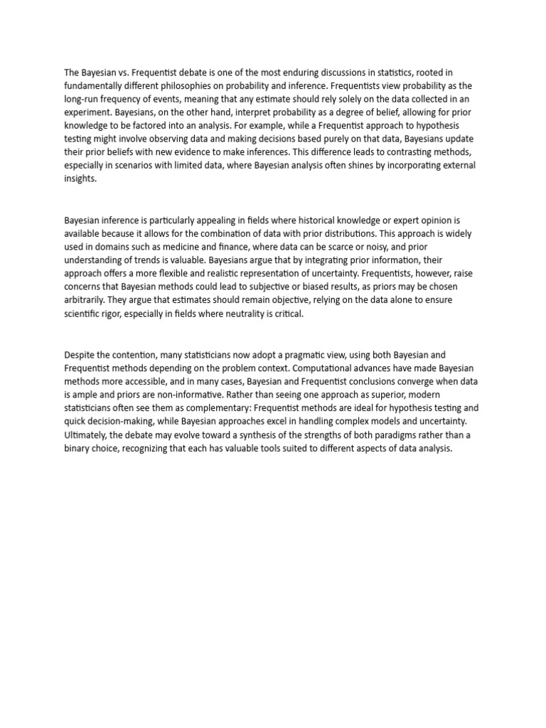 The Bayesian Vs | PDF