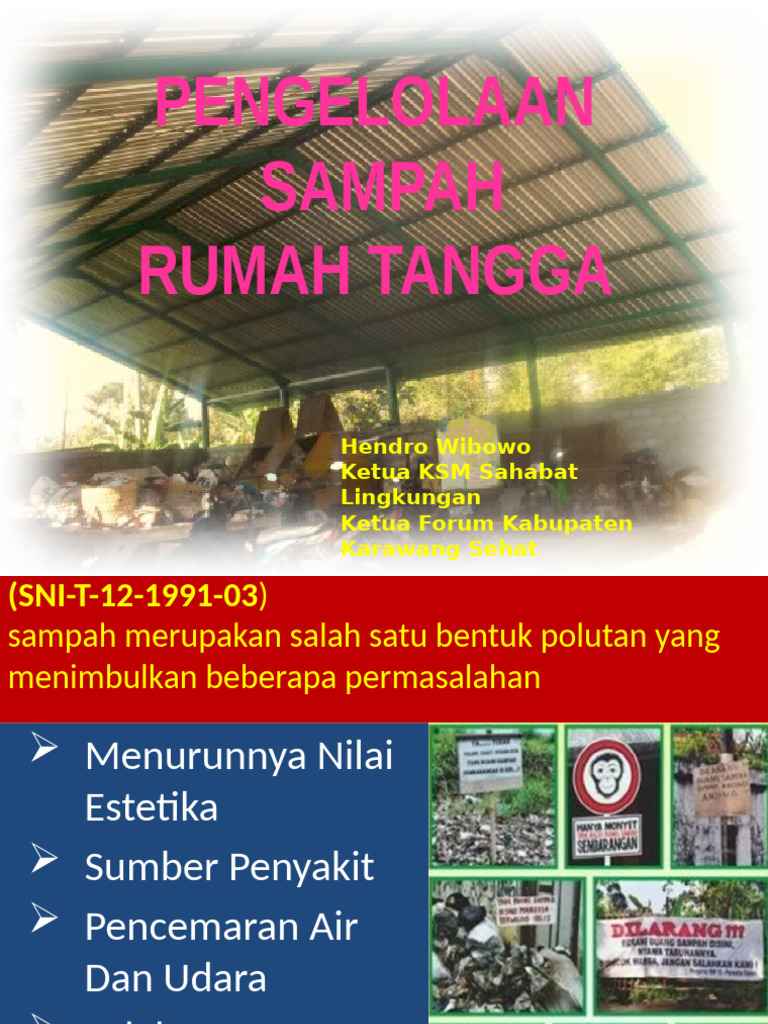 Materi Sosialisasi Pengelolaan Sampah Desa Wantilan Tahap 1 | PDF ...