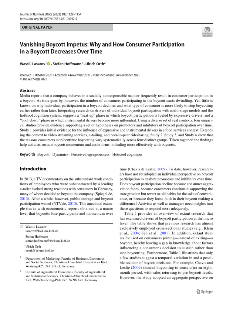 Boycott | PDF | Boycott | Emotions