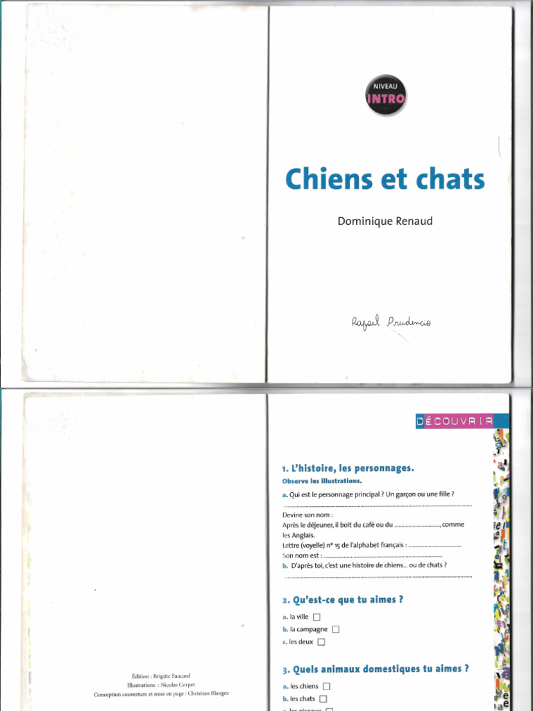 Chiens Et Chats (1ER Chapitre) | PDF