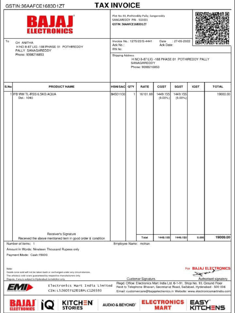 BILL | PDF
