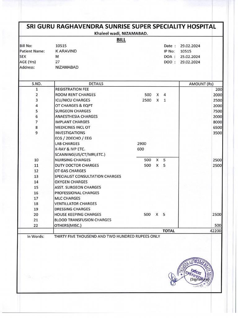 K Aravind Bill | PDF