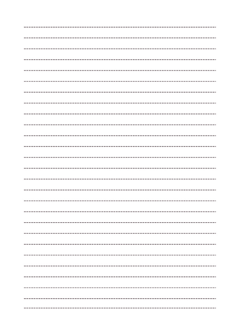 Black & White Minimalist Simple Lined Paper Daily Notes Document A4 | PDF