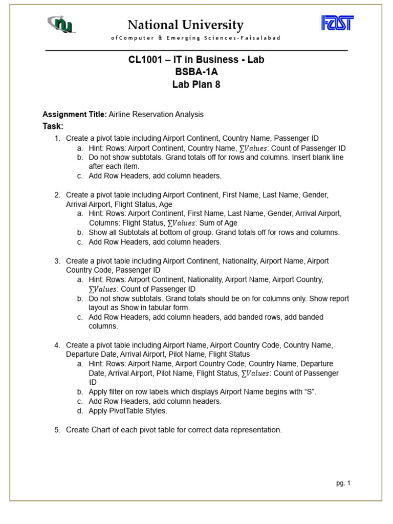 Lab Plan 8 | PDF | Computing | Data Management