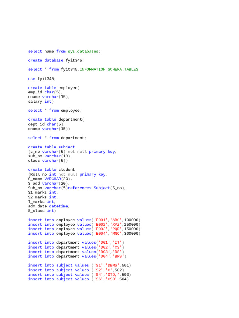 Fyit DBMS | PDF | Computers