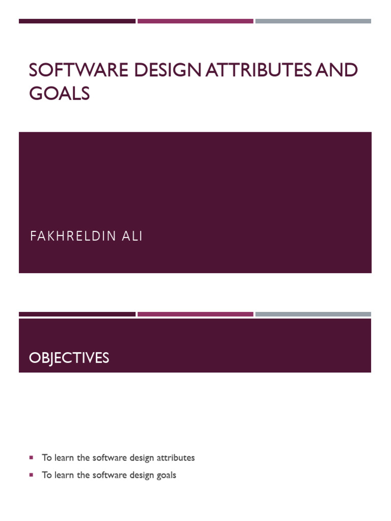 02-Design Attributes and Goals | PDF | Class (Computer Programming ...