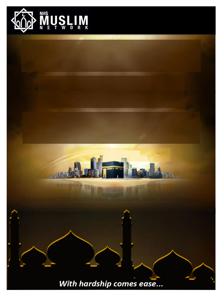National NHS Muslim Network Ramadan and Eid Guidance 2024 | PDF ...