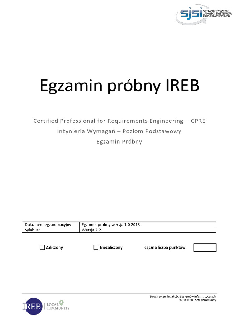 IREB CPRE FL ProbnyPLC V1 Final | PDF