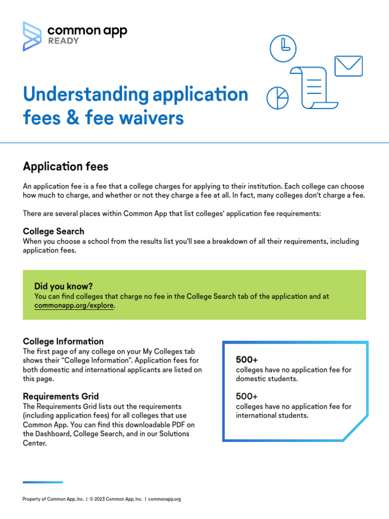FY Apply College Application Fees Waivers | PDF | Fee