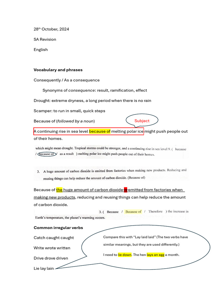 Revision 241028 1 | PDF | Language Arts & Discipline | Science & Mathematics