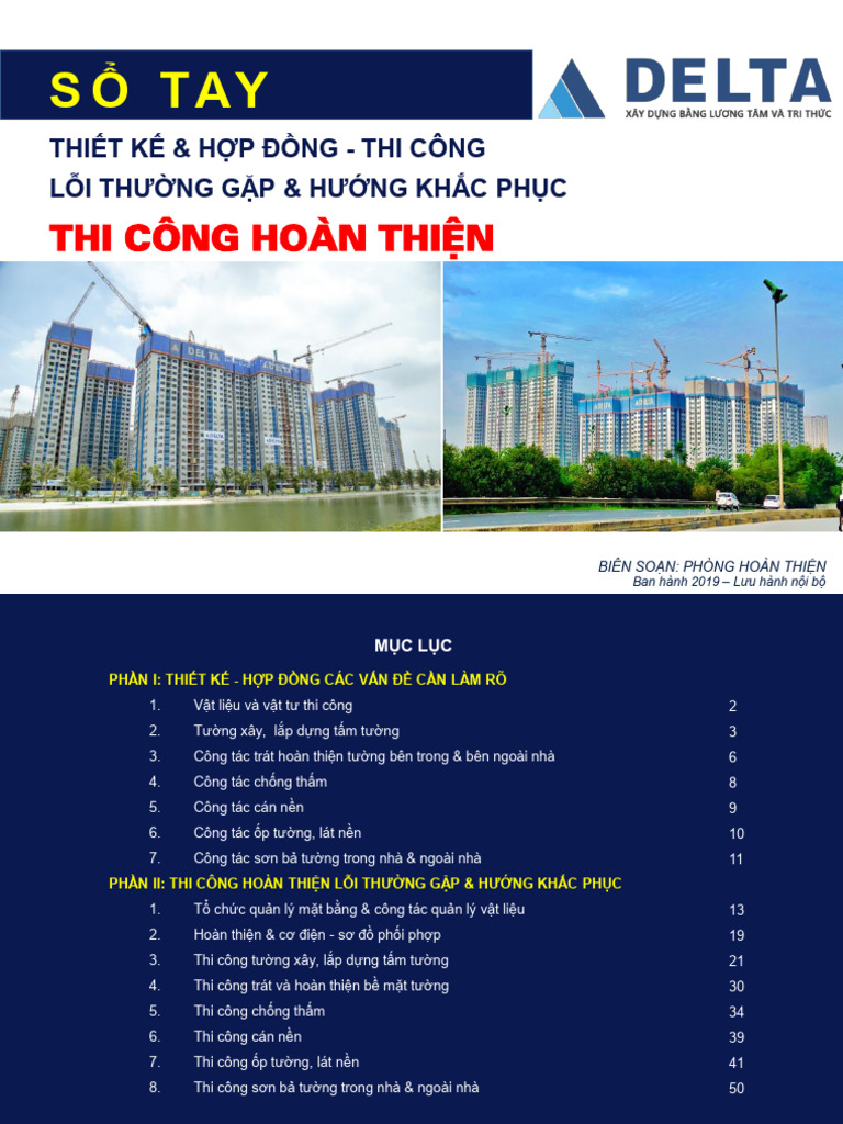 DELTA - Sổ tay công trình Vin (đang hoàn thiện) | PDF