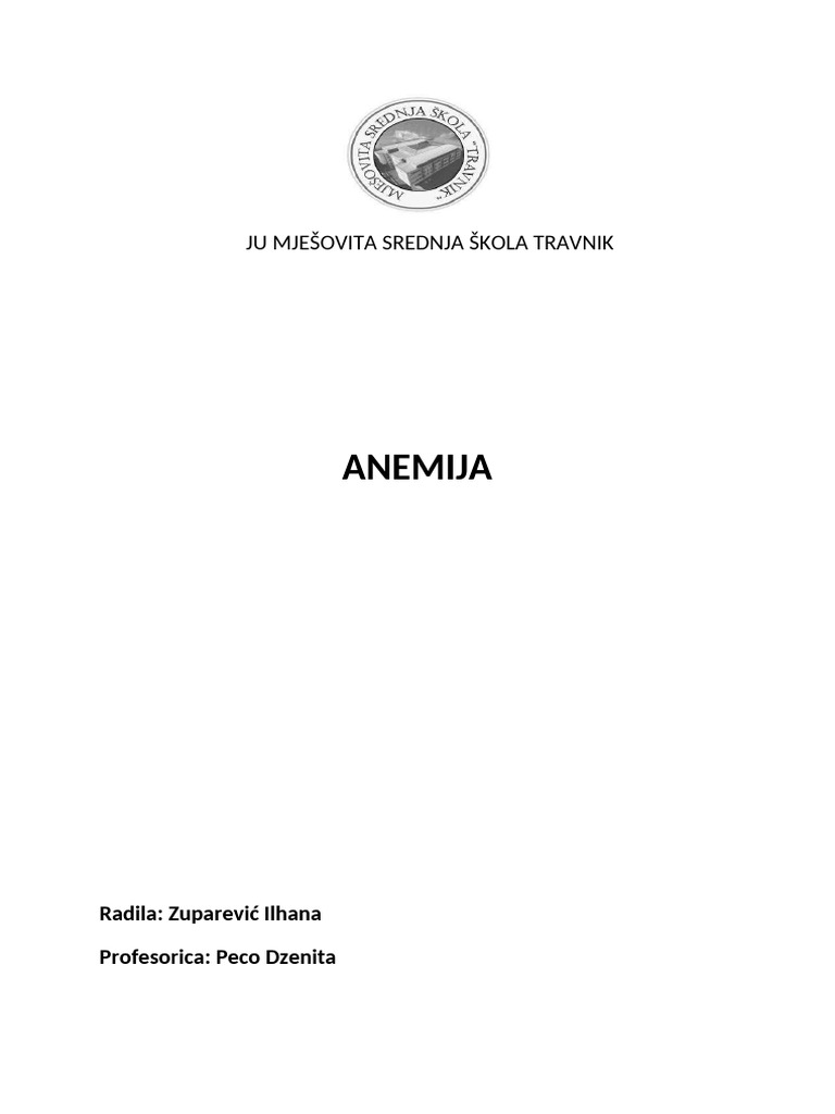 ANEMIJA | PDF