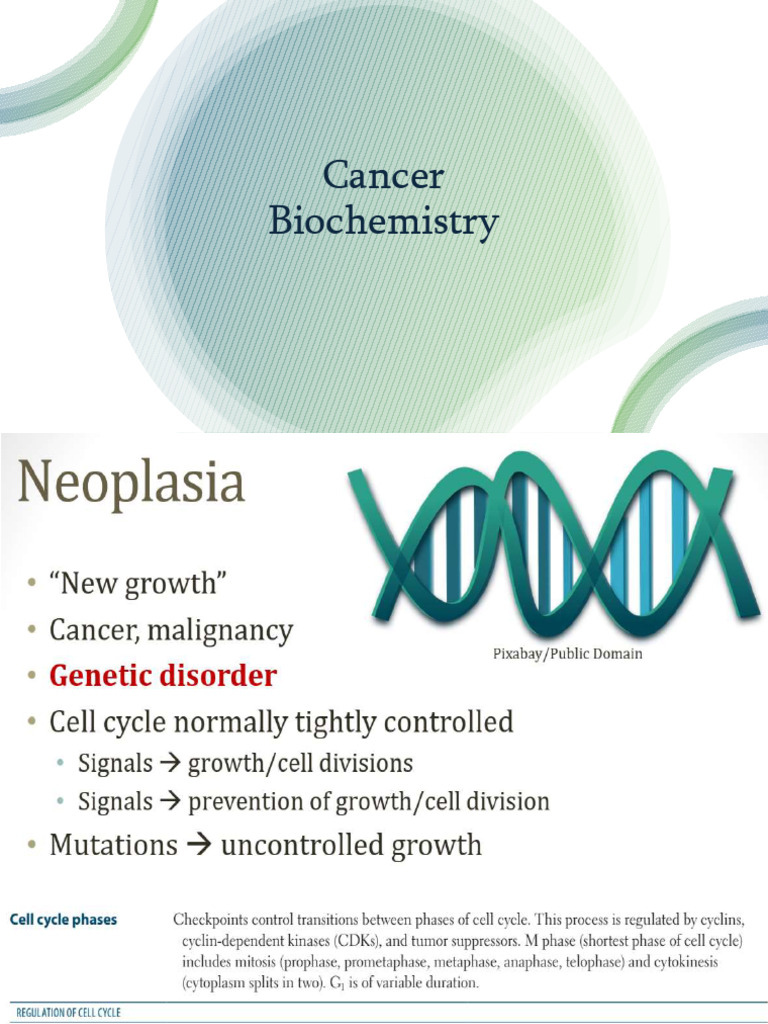 Cancer Biochemistry | PDF | Wellness | Science & Mathematics