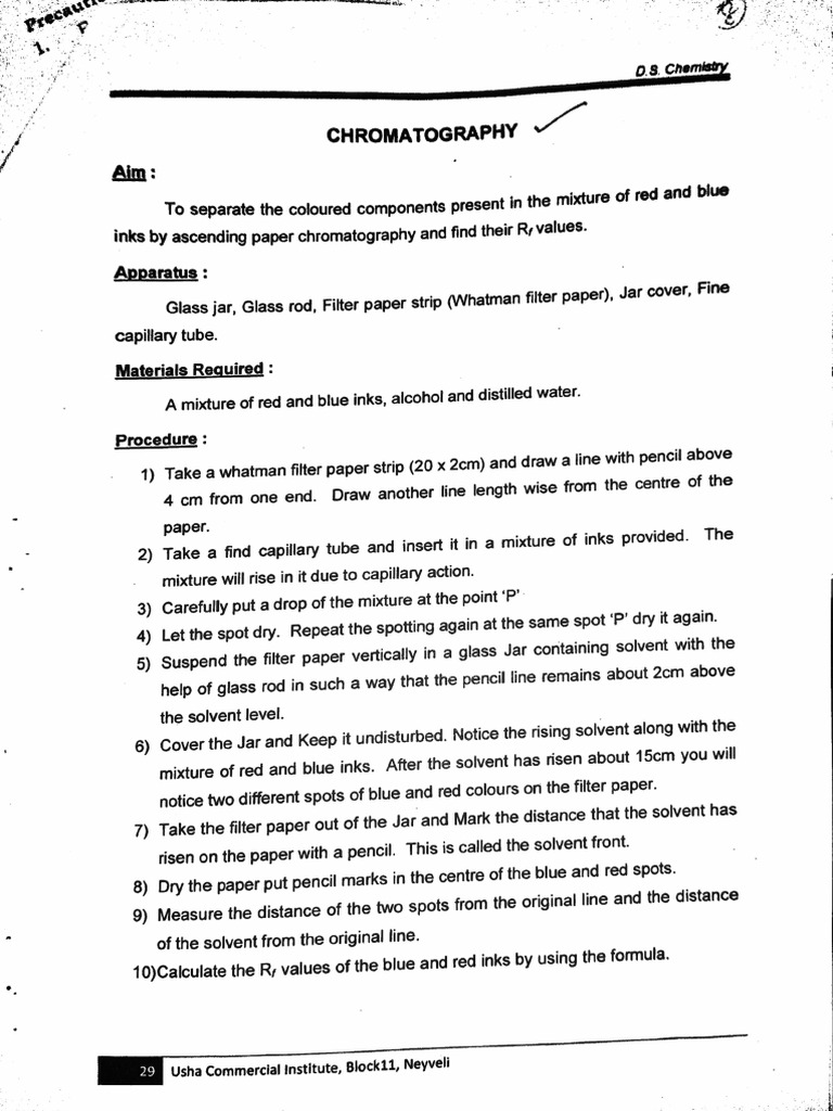 Chemistry Core Exp | PDF