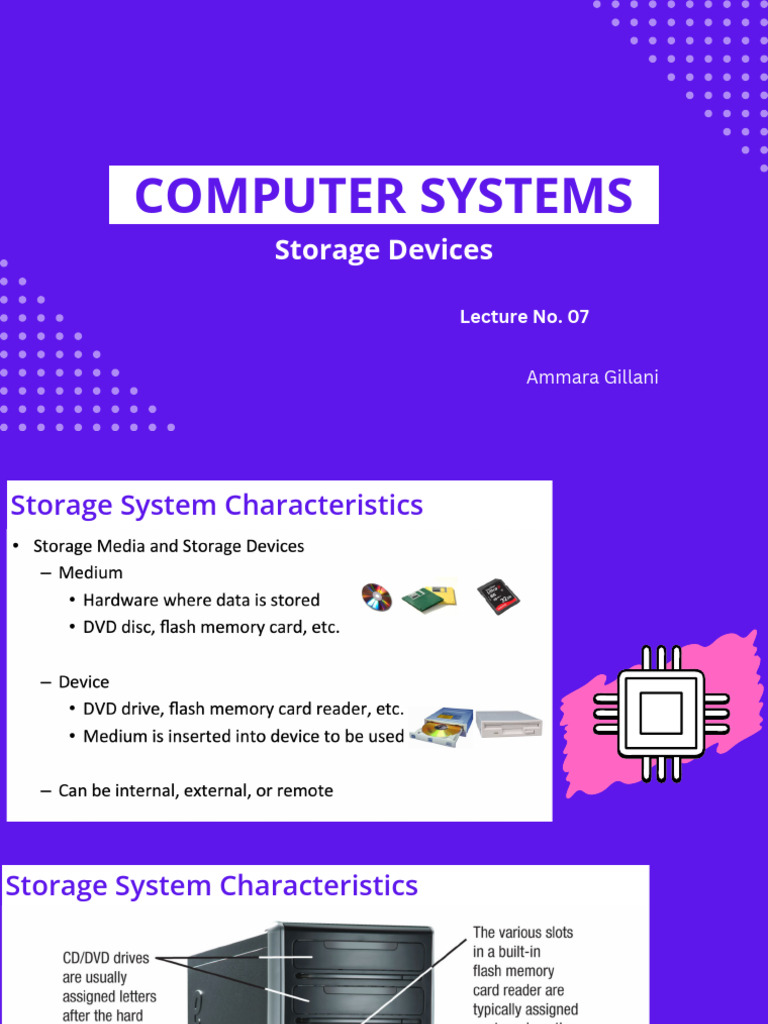 Overview of Computer Storage Devices | PDF | Games & Activities ...
