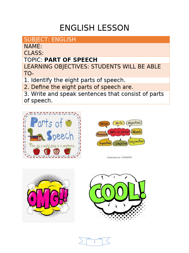 Part of Speech | PDF | Adverb | Preposition And Postposition