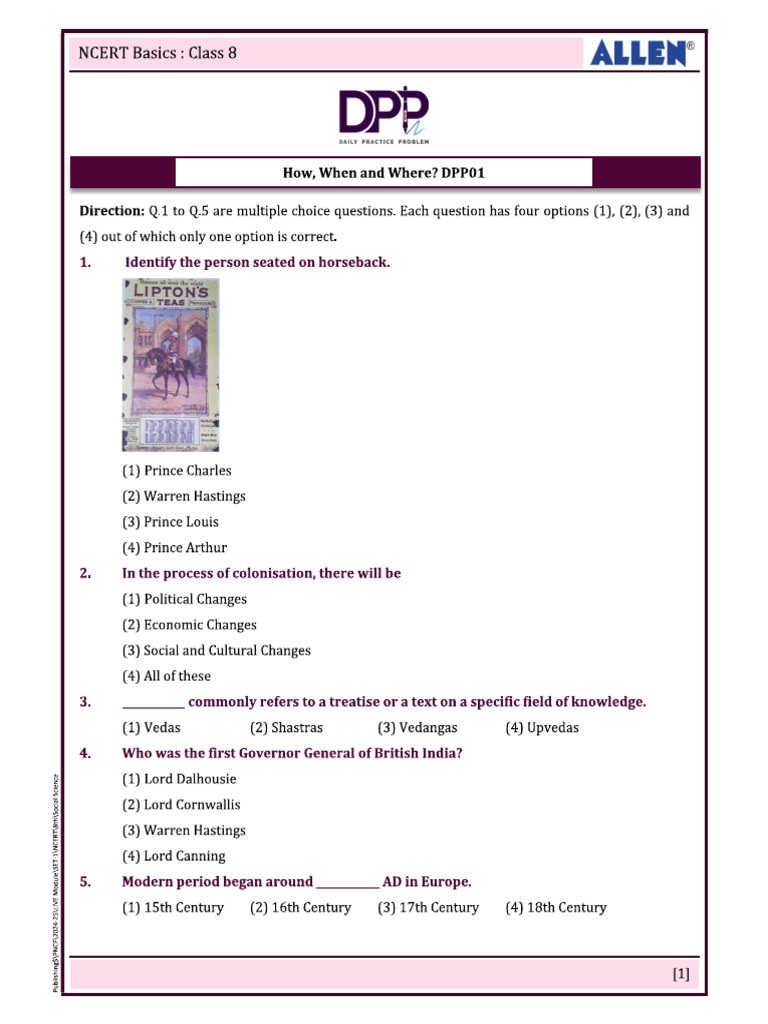 DPP of How, When and Where | PDF