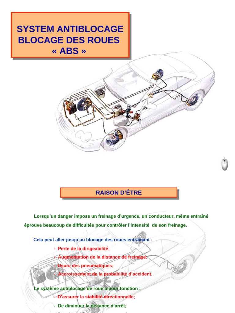 System Antiblocage Blocage Des Roues Abs | PDF | Système anti-blocage des roues | Frein