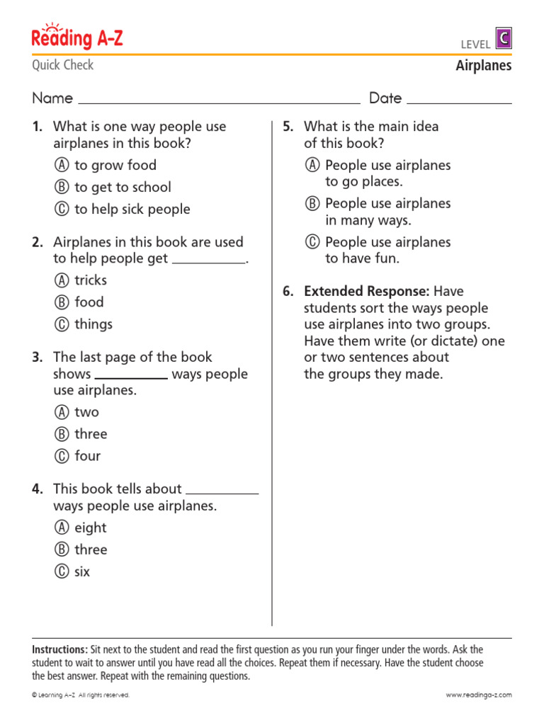 Raz cqlc70 Airplanes | PDF | Language Arts & Discipline