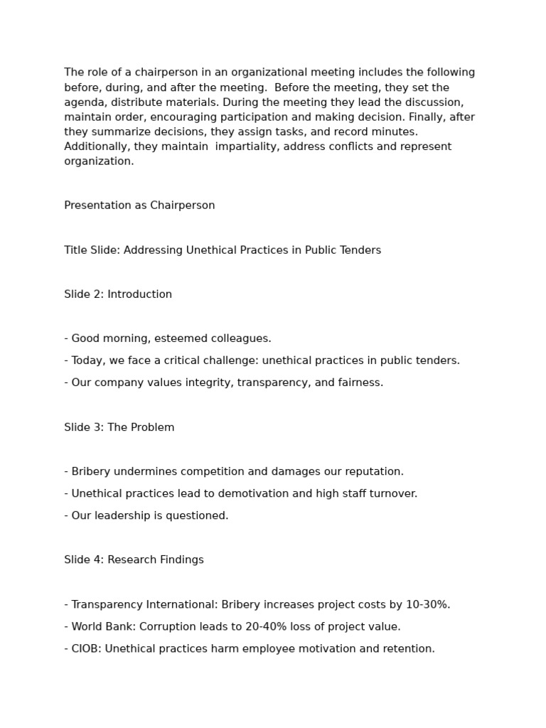 EBUS 1624 Assignment Chairperson | PDF | Career & Growth | Business