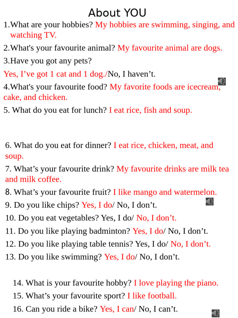 Speaking Starters 3.4 | PDF