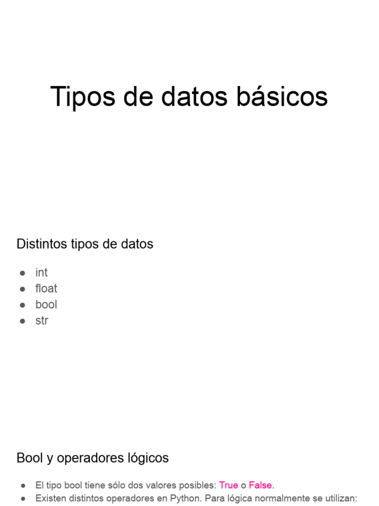 Tipos de Datos y Estructuras en Python | PDF | Python (lenguaje de ...