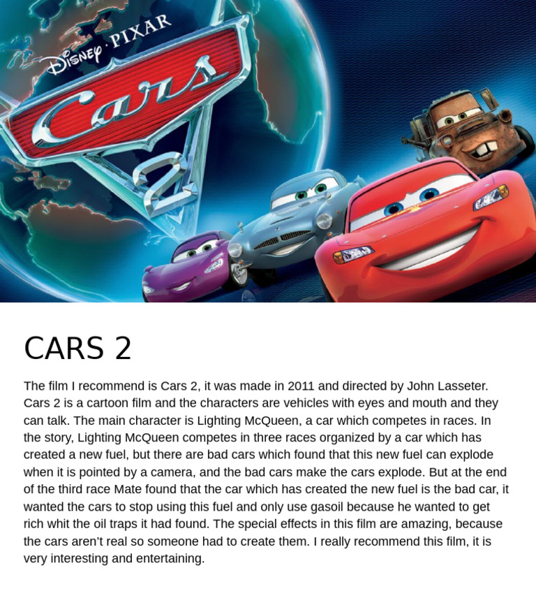Cars 2 | PDF