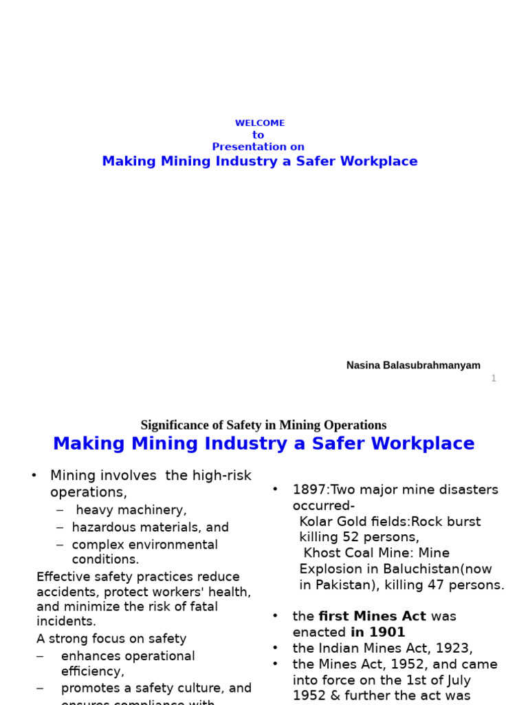 Making Mining Industry A Safer Workplace | PDF | Mining | Vehicles