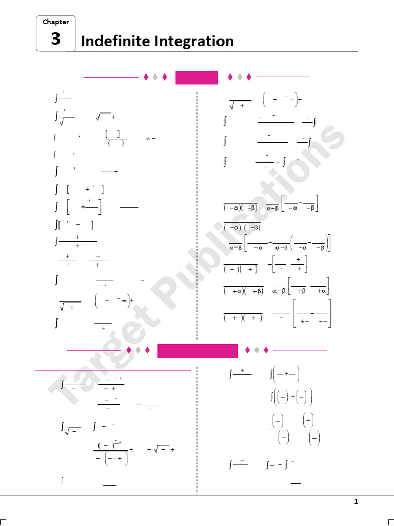 20 XII-M2-03 Indefinite Integration 1 Solution 64dccf91b2198 | PDF