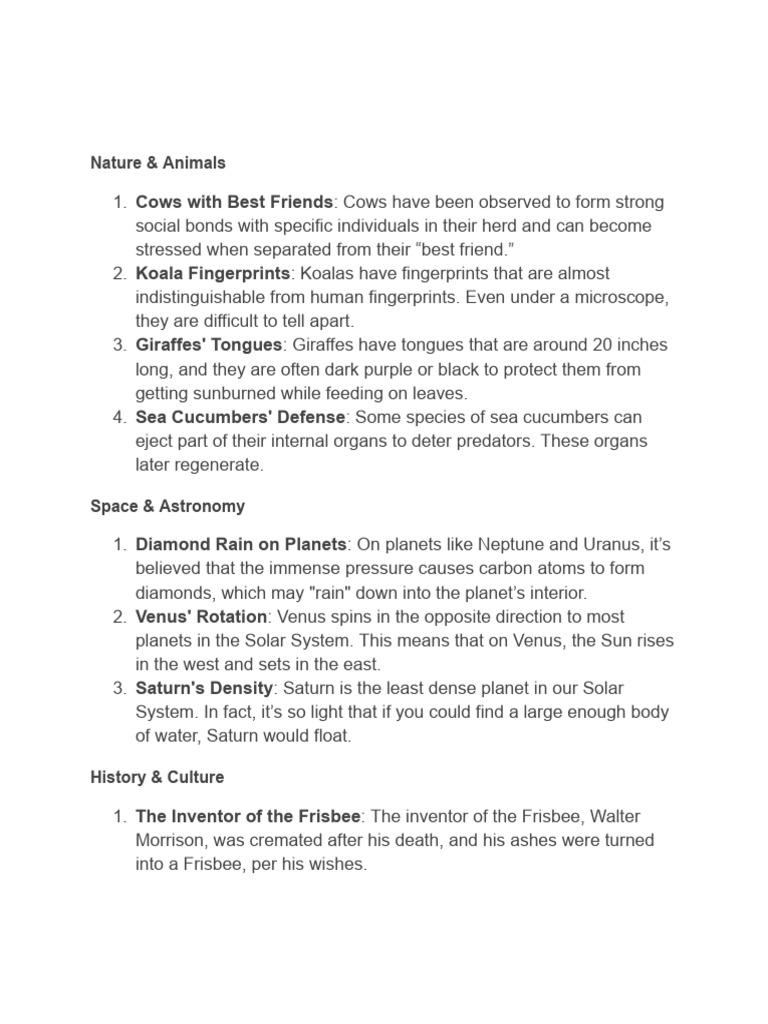 Nature & Animals | PDF | Planets | Saturn