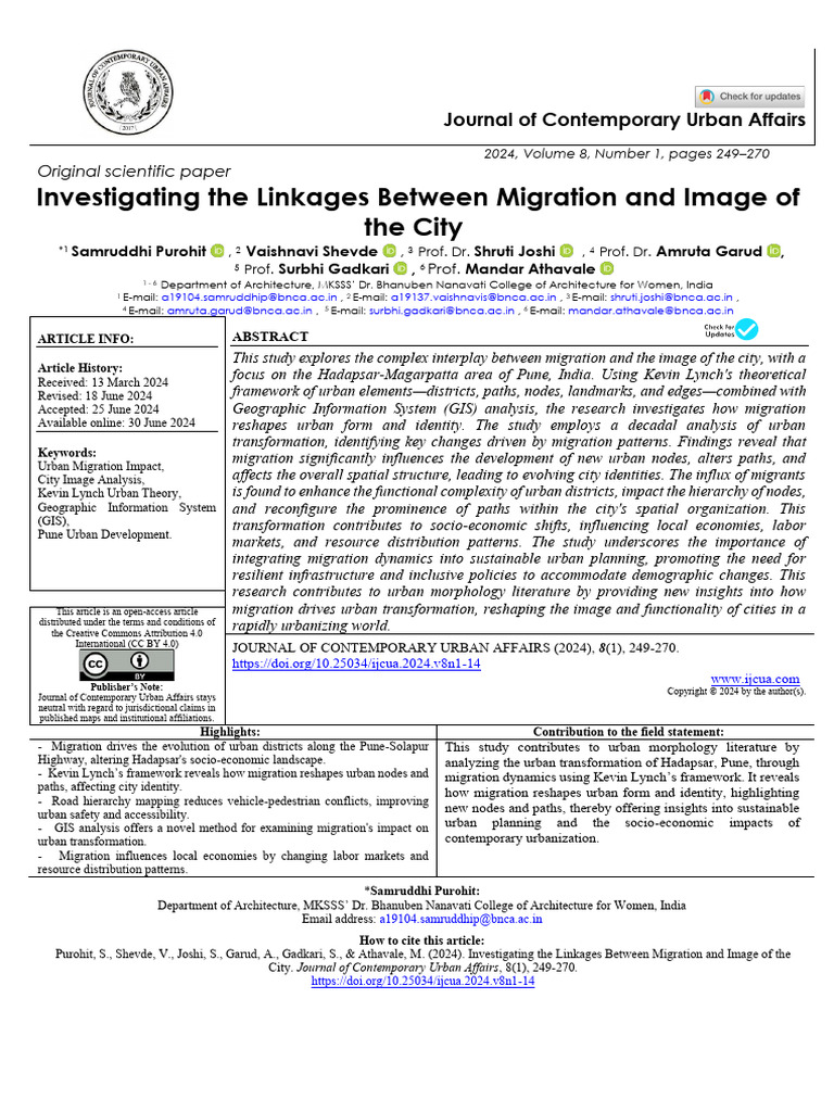 14 - Migration and City Image | PDF | Human Migration | Labour Economics