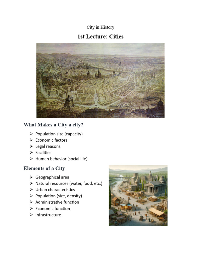 City in History | PDF