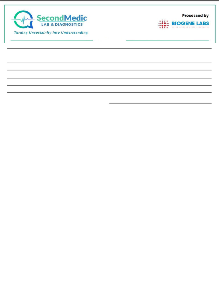 Medical Test Receipt Details | PDF