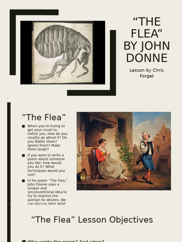 John Donne's "The Flea" Lesson Guide | PDF | Poetry