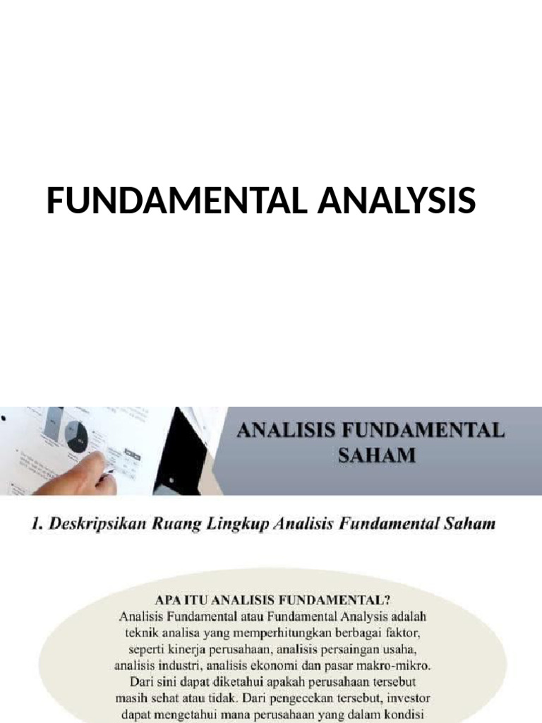 Funamental Analysis | PDF