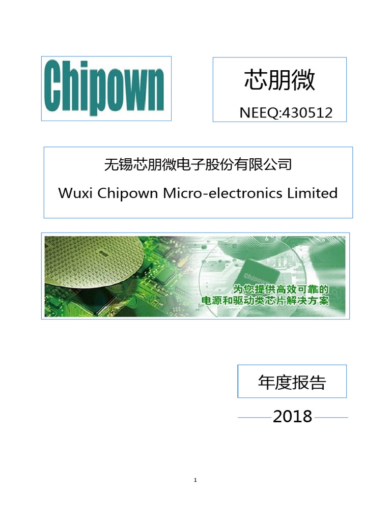芯朋微电子 2018 | PDF
