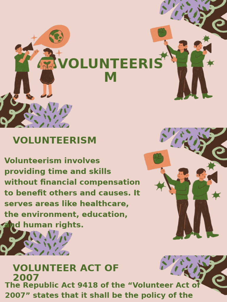 Volunteerism | PDF | Career & Growth | Social Science