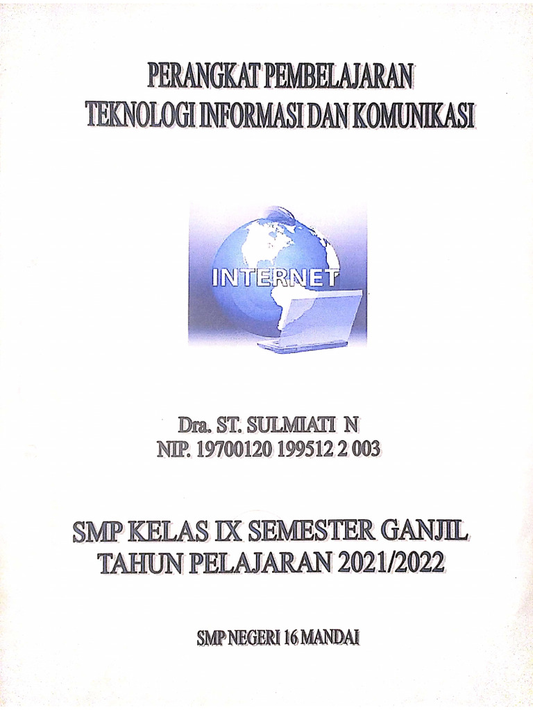 RPP Tik Kelas Ix Sulmiati | PDF